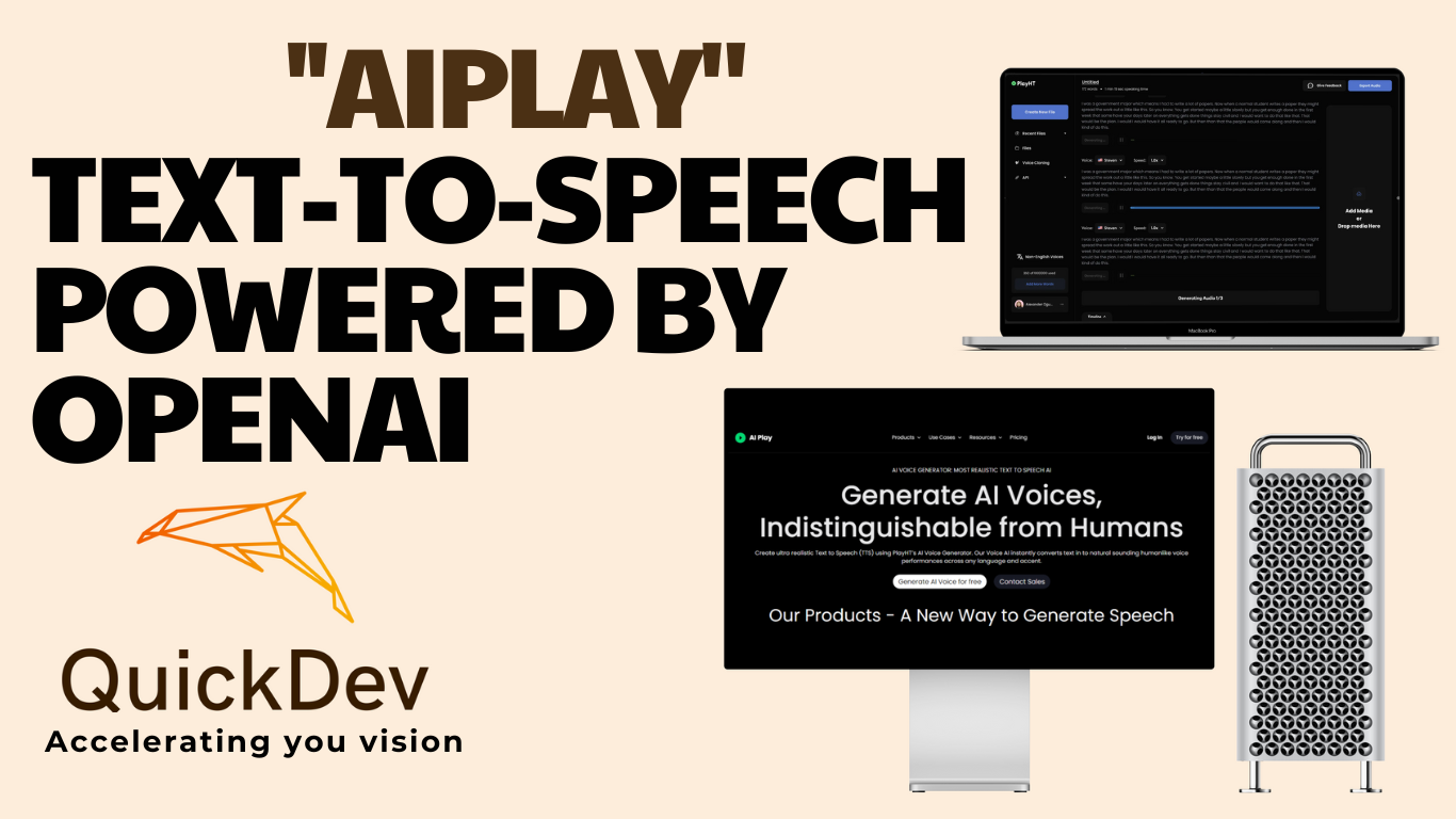 Aiplay Tts: Openai Powered Template | Bubble